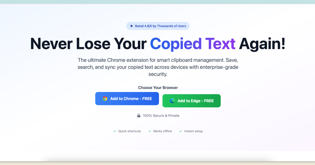 Clipboard Manager Pro - Best Clipboard History Extension for Chrome